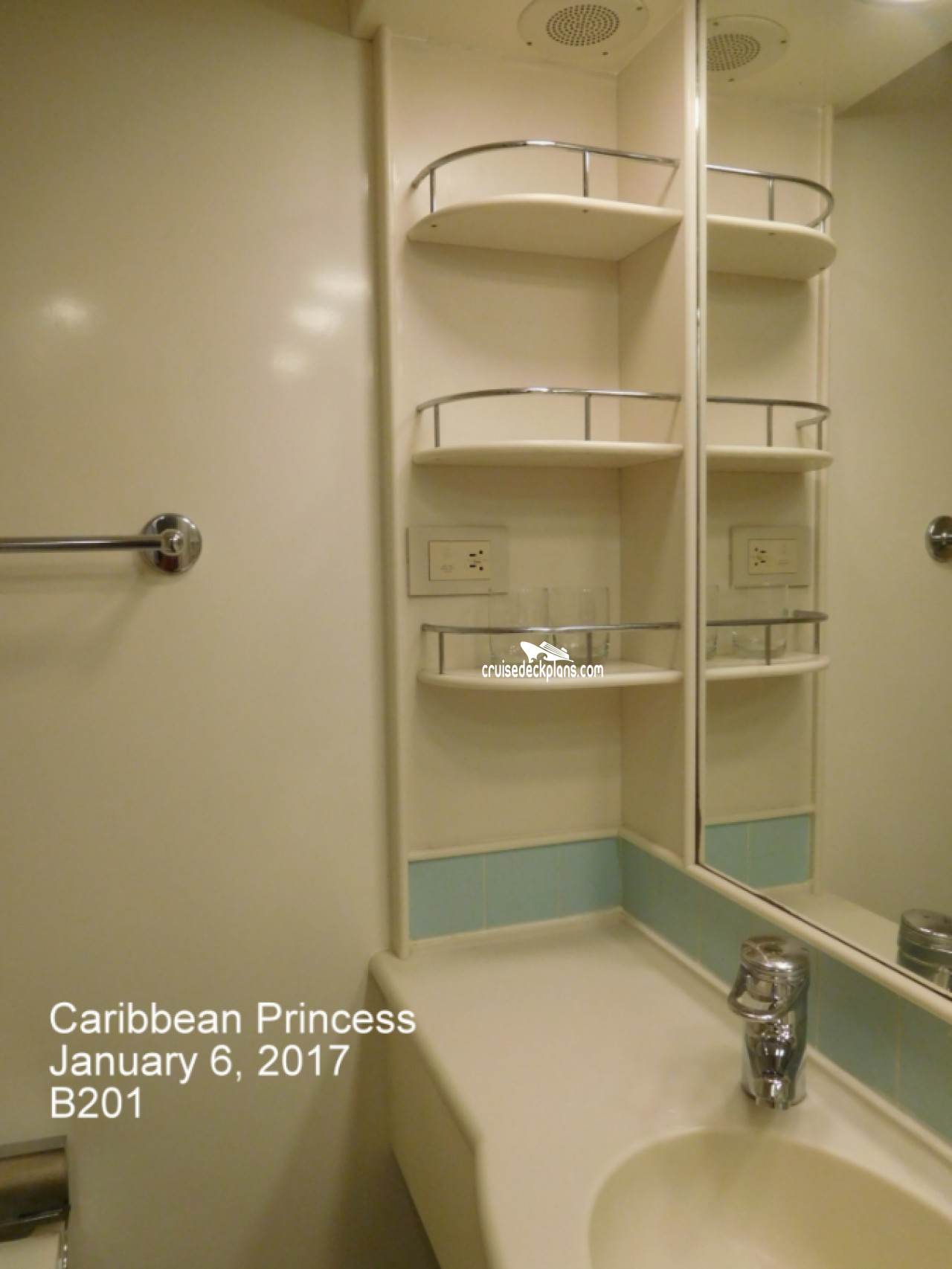 Cabin B201 Caribbean Princess Stateroom