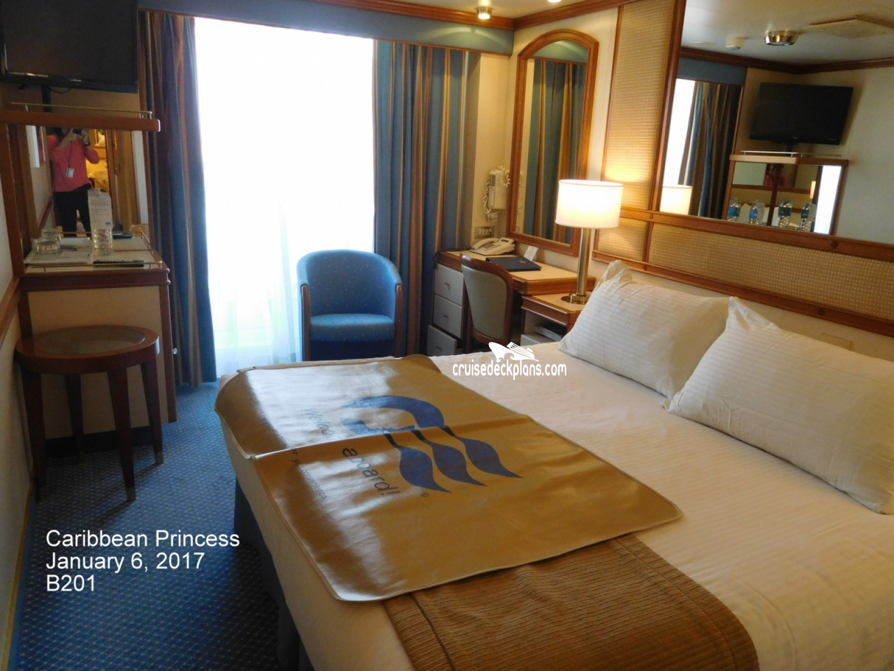 Cabin B201 Caribbean Princess Stateroom