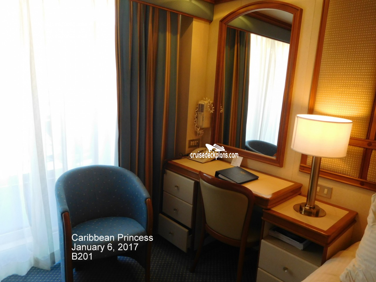 Cabin B201 Caribbean Princess Stateroom