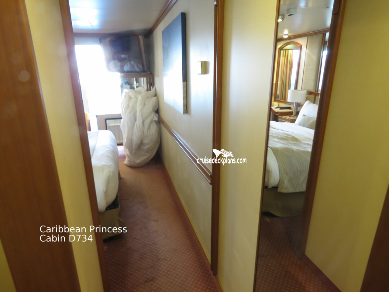 Cabin D734 Caribbean Princess Stateroom