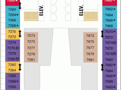 Cabin 7266 Oasis of the Seas Stateroom